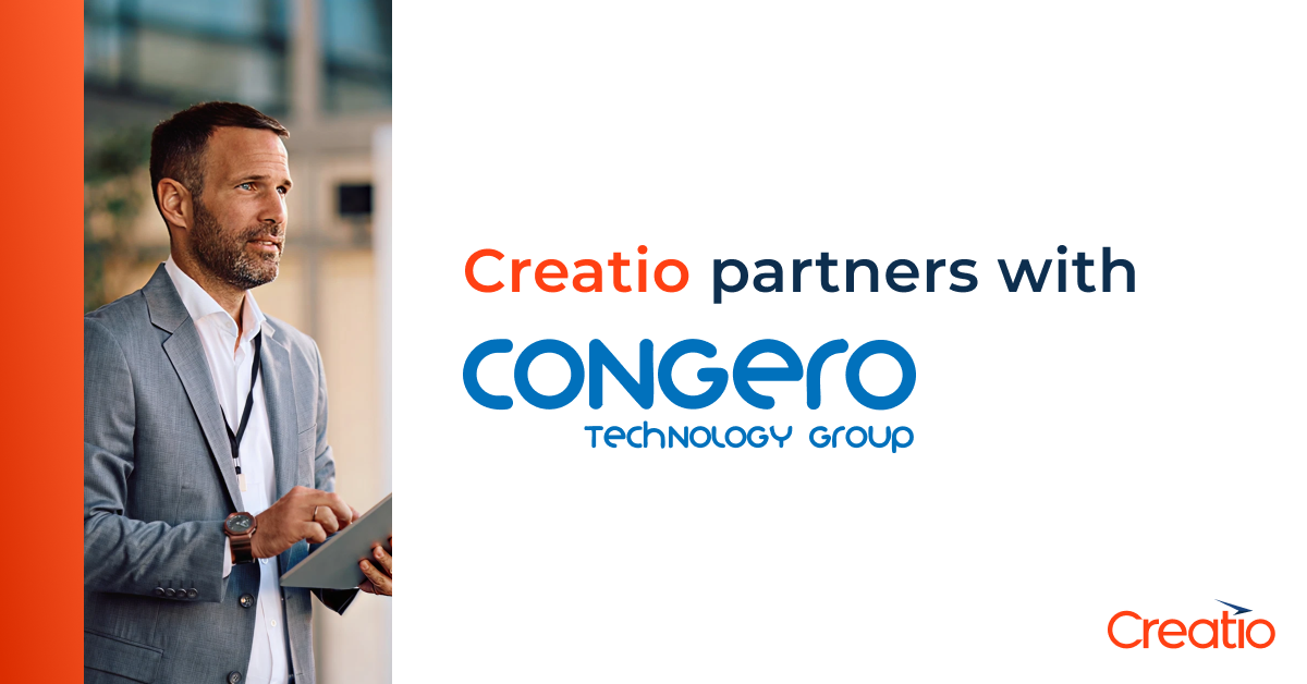 Creatio Partners with Congero Technology Group to Empower Businesses with No-Code Innovation and ...